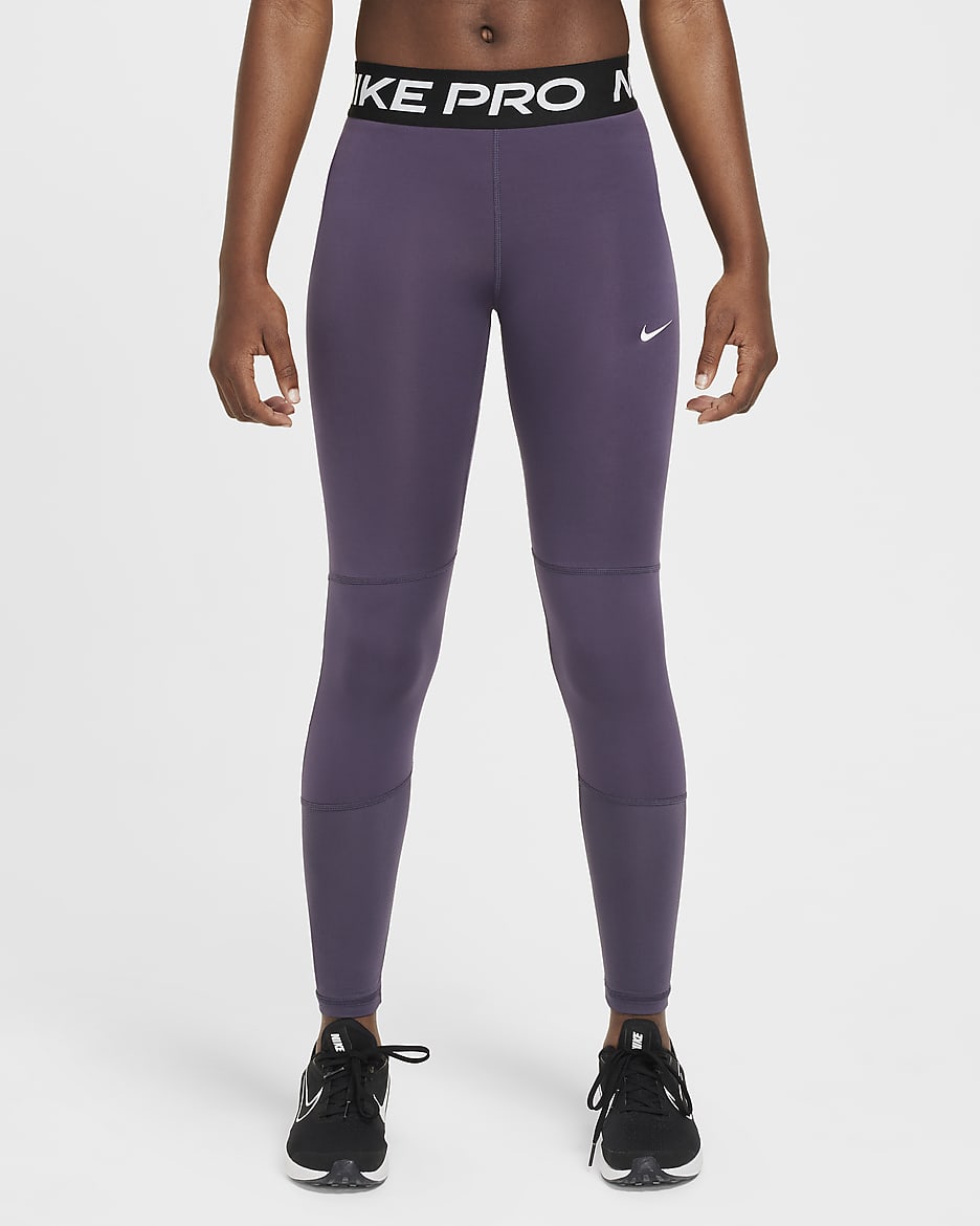 Nike Pro Dri FIT Older Kids Girls Leggings
